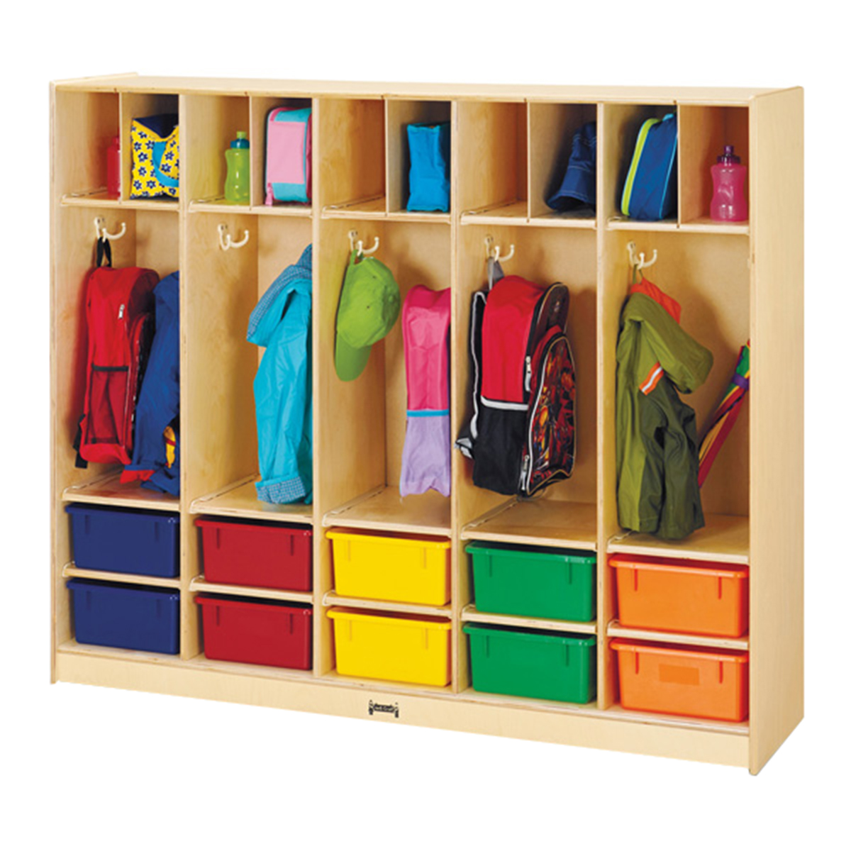 Organizer Locker with Five Sections w/ Colored Trays | Schools In