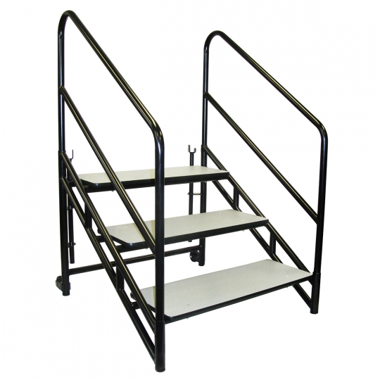 Stage and Riser Steps - Three Steps - For 32"H Stages | Schools In