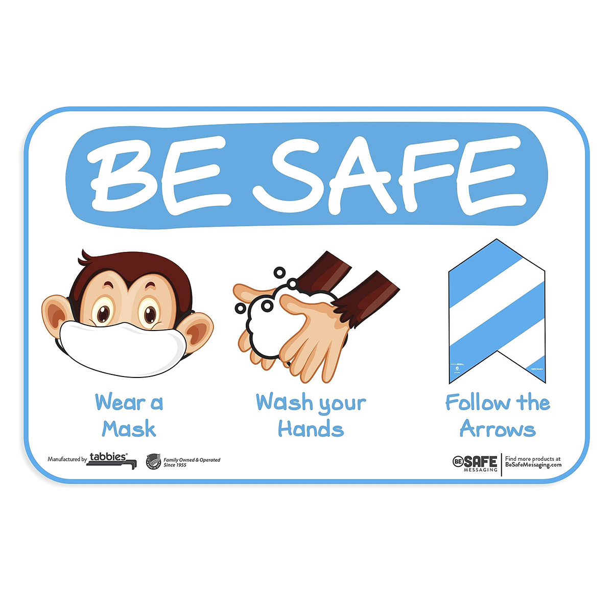 3 pk. - Be Safe - Monkey Wall Decals | Schools In