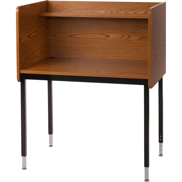 Modular Study Carrel - Single-Sided - Starter - 24"-29"H Work Surface ...