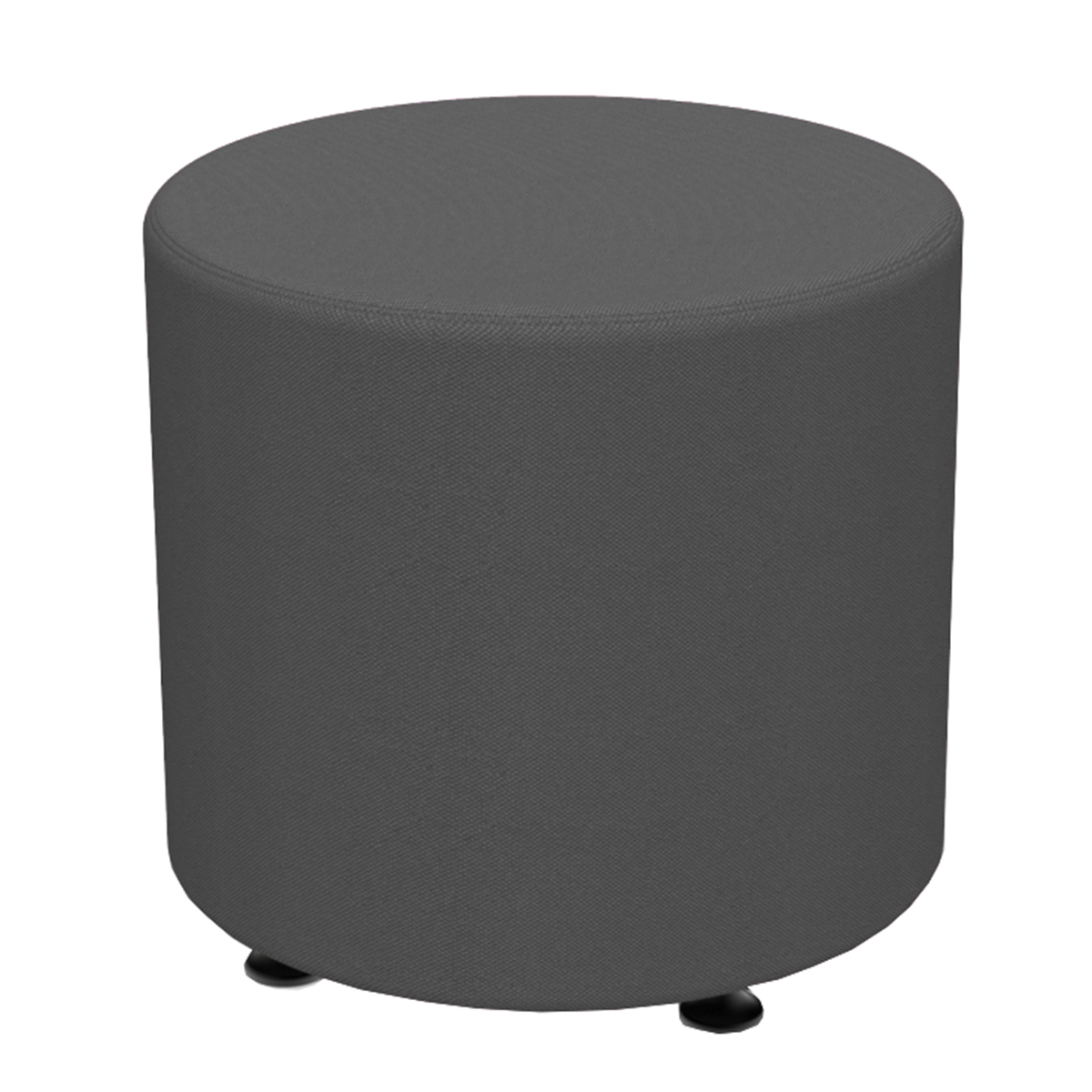 Modular Soft Seating Round Ottoman - 18" Seat Height | Schools In