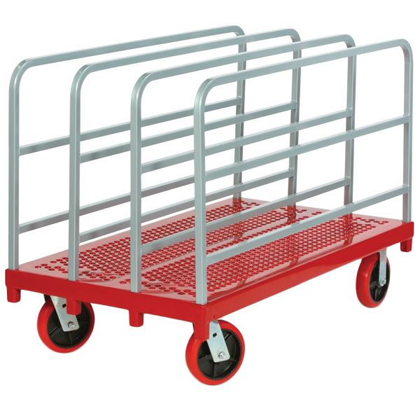 Heavy Duty Panel/Sheet Cart - Four Uprights - Swivel Casters | Schools In