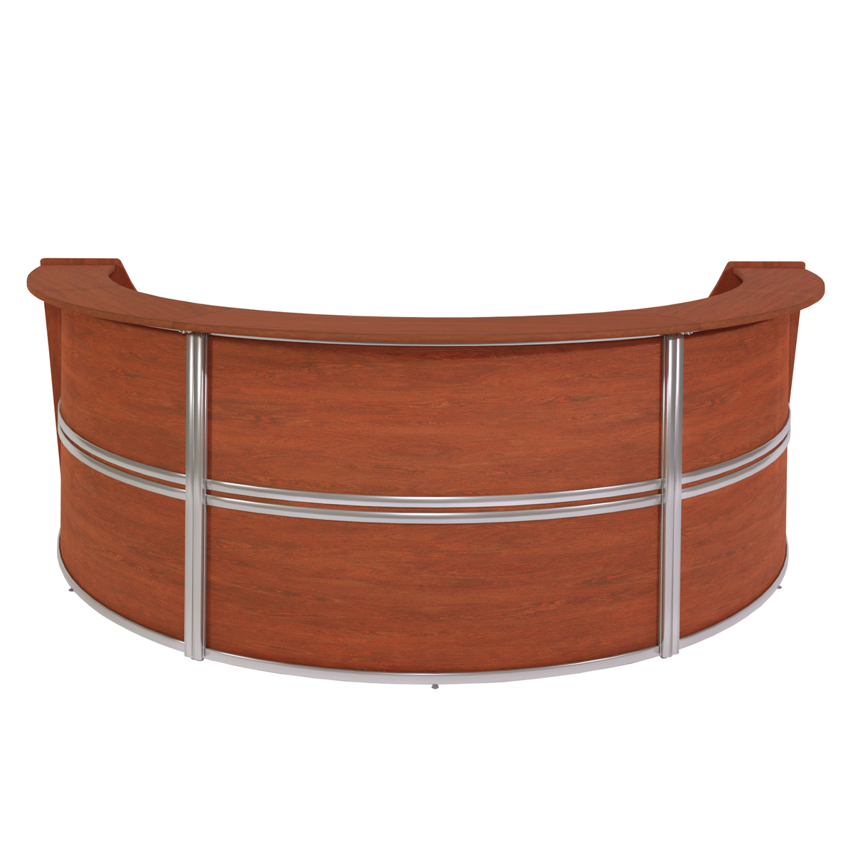 Marque Curved Reception Desk - Triple Unit - 143 1/2"W x 71"D | Schools In