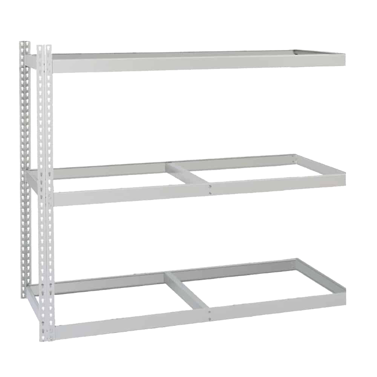 Rivet Rack Shelving Unit - 3 Levels - Adder - 72"W x 24"D | Schools In