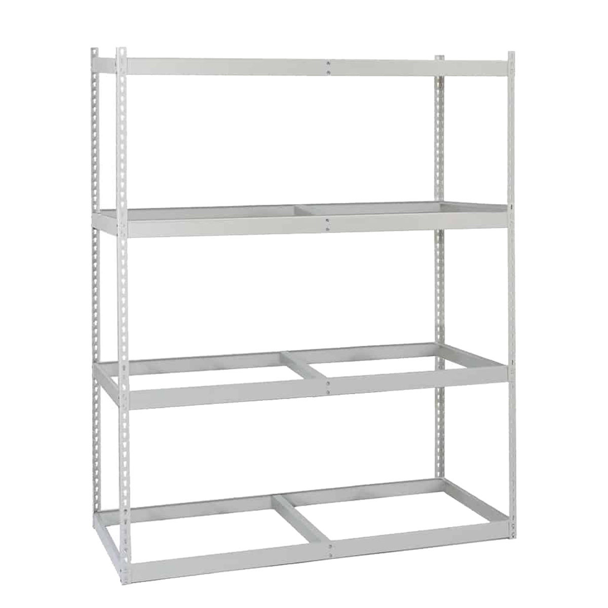 Heavy Duty Rivet Rack Shelving Unit - 4 Levels - Starter - 96"W x 36"D ...