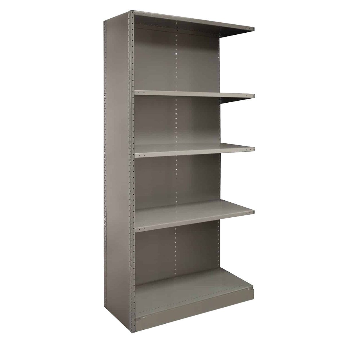 2000 Series Closed Shelving - Angle Posts - 5 Shelves - Adder - 48"W x ...