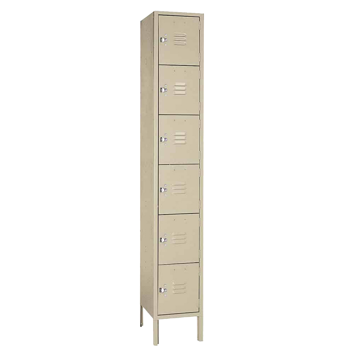 6-Tier Box Locker - 12"W x 12"D x 78"H - Assembled | Schools In