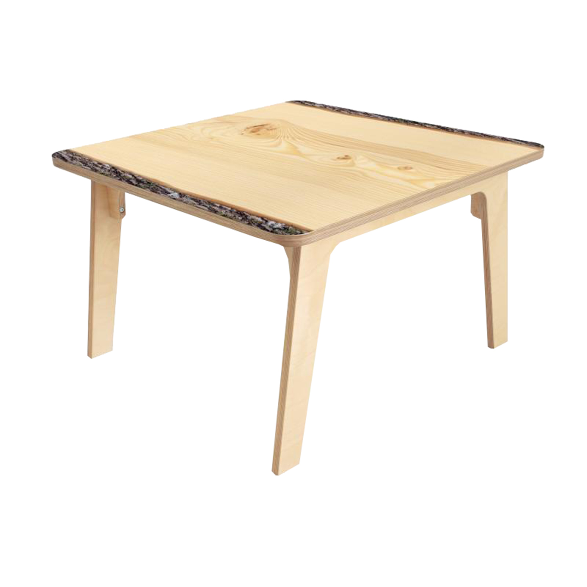 Nature View Live Edge Square Activity Table - 35"W x 35"L x 22"H ...