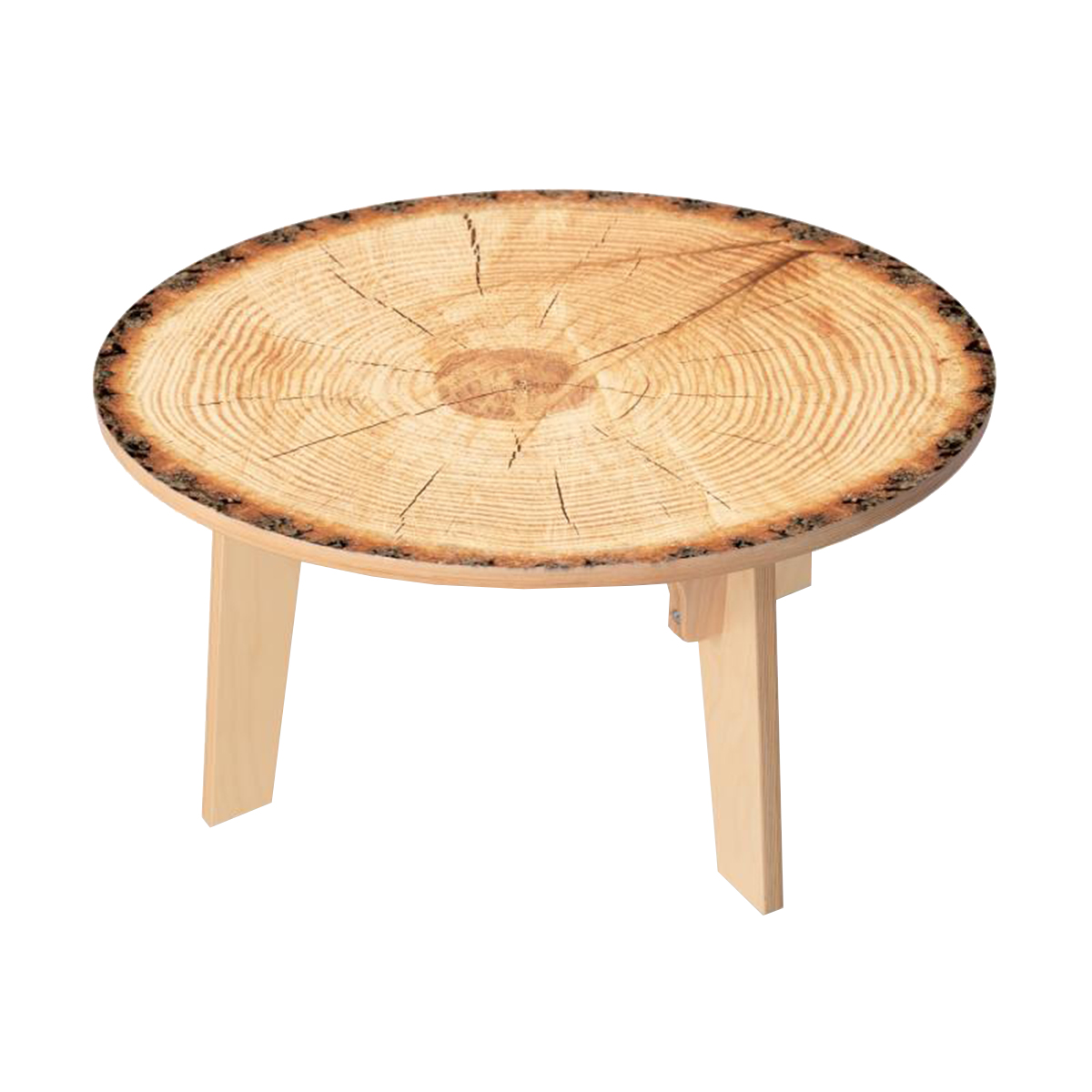 Nature View Live Edge Round Activity Table - 35"Dia x 18"H | Schools In