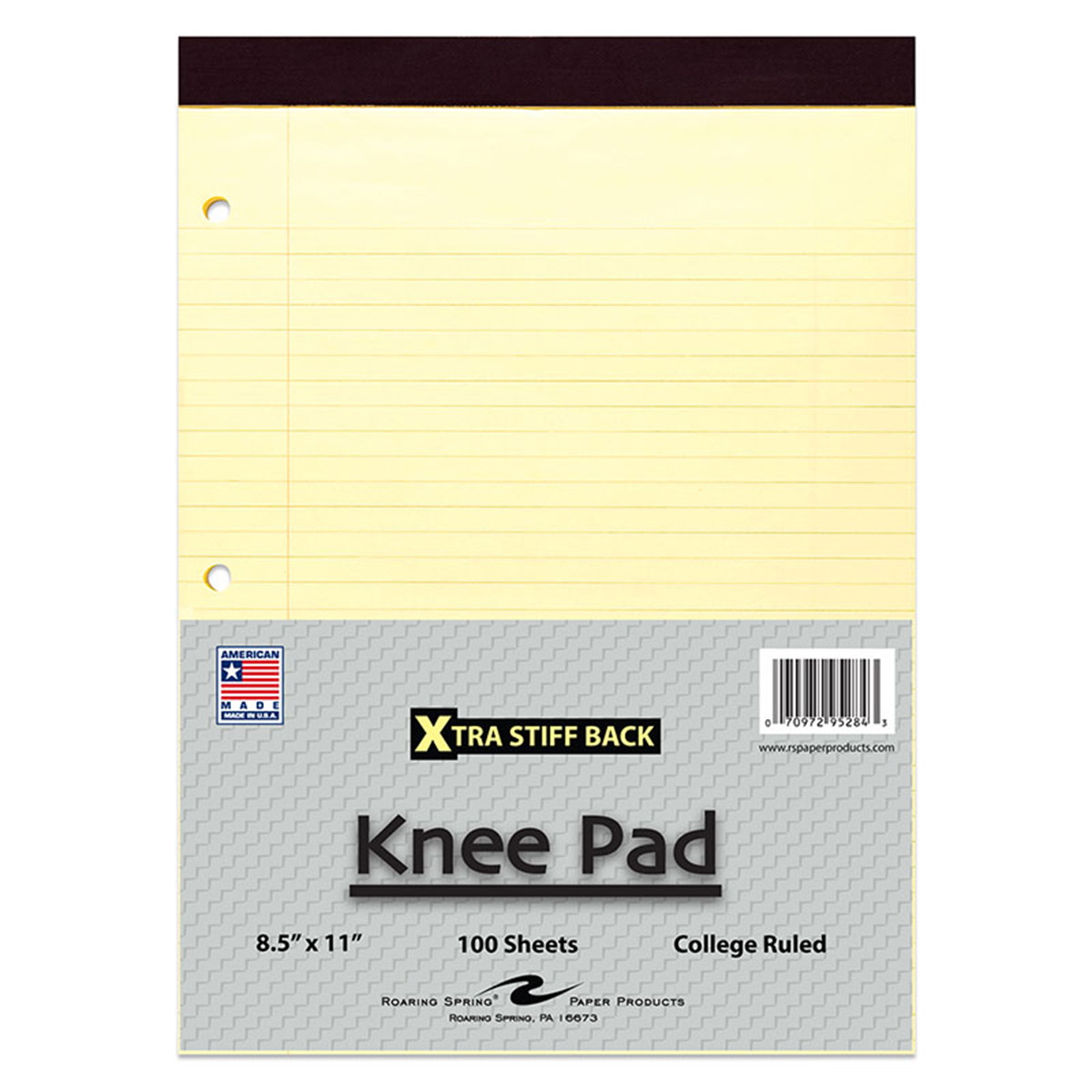 Stiff-Back Writing Pad - College Ruled - 100 Sheets - Case of 18 ...
