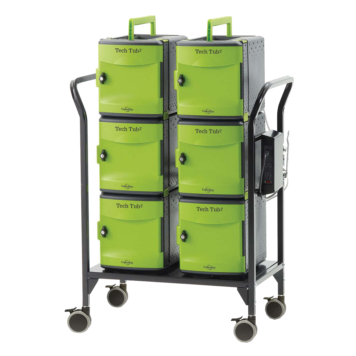 Tech Tub2 Modular Cart with USB Hub - Holds 32 Devices | Schools In