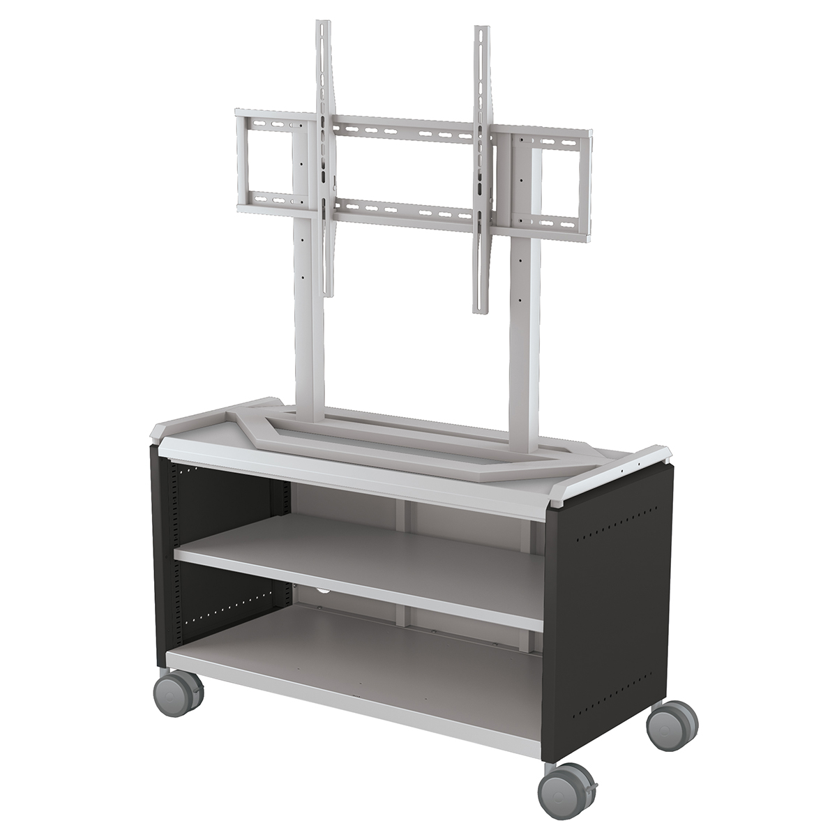 Compass Mobile Modular Cabinet with Shelves & TV Mount - 42"W x 55"H ...