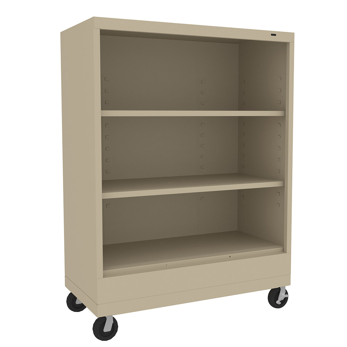 Welded Mobile Bookcase - 3 Shelves - 36"W x 18"D x 49 1/2"H | Schools In