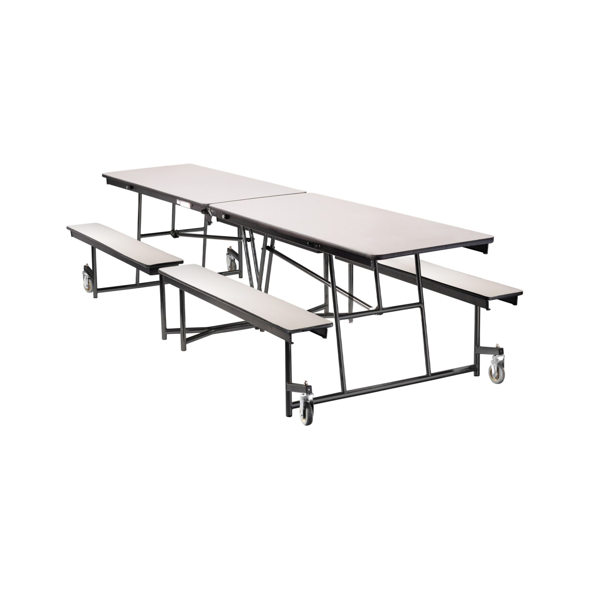 Mobile Bench Cafeteria Table - 8' 1"L | Schools In