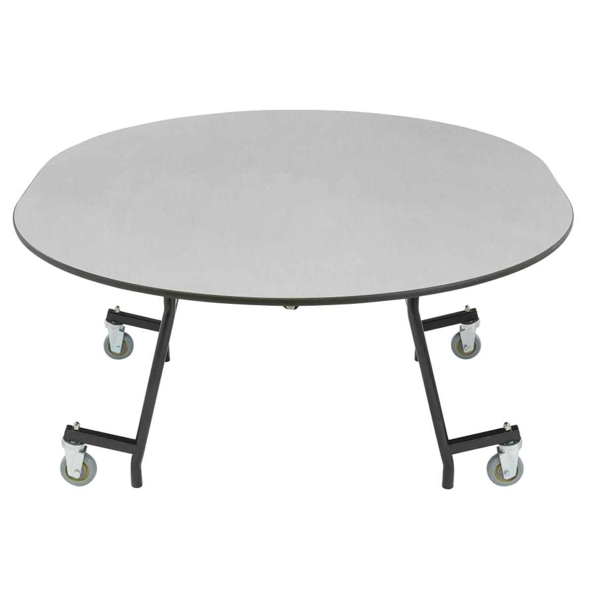 Oval EasyFold Mobile Table - 60"W x 72"L | Schools In