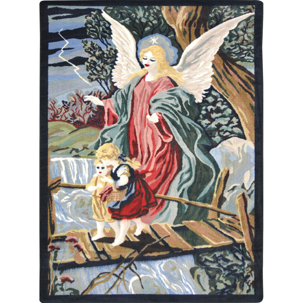 Guardian Angel Rug - Rectangle - 7' 8"W x 10' 9"L | Schools In