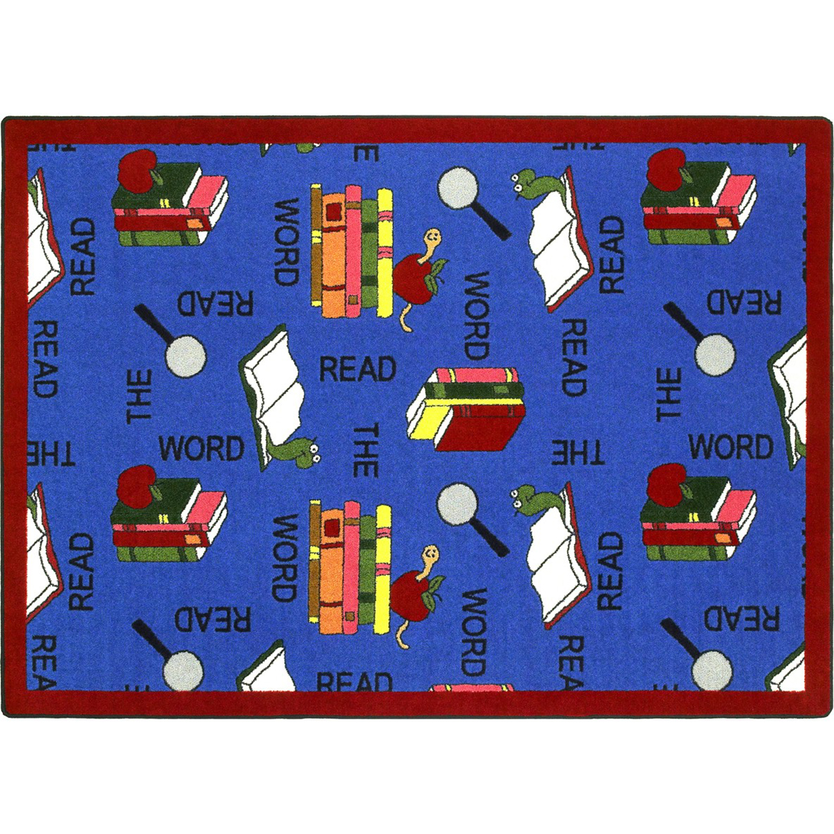 Read the Word Rug - Rectangle - 3' 10"W x 5' 4"L | Schools In