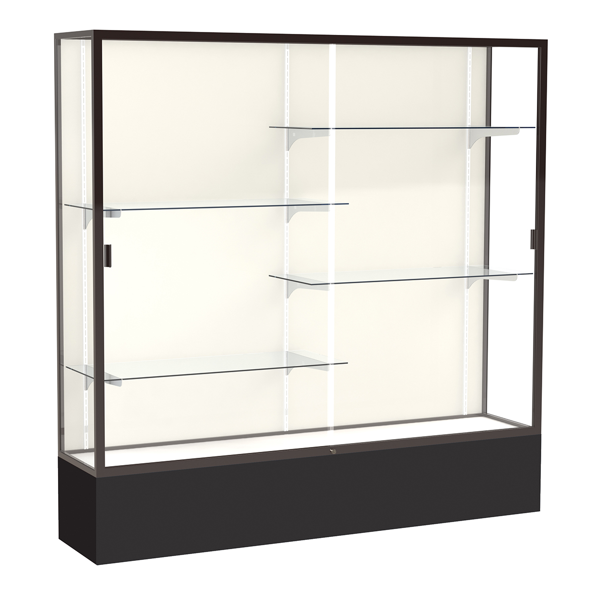 Spirit Series Floor Display Case - Plaque Fabric Backing - 72"W ...