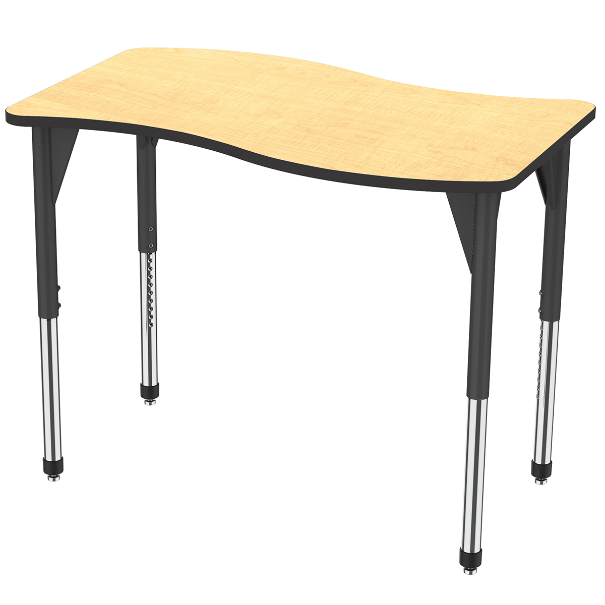 Premier Series Wave Standing-Height Activity Table - 30"W x 54"L x 32 ...