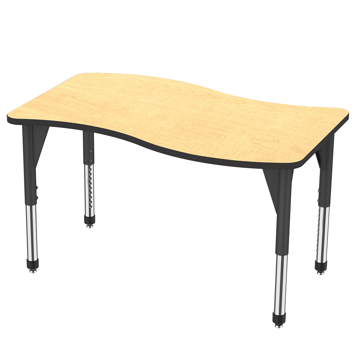 Premier Series Wave Activity Table - 30"W x 54"L x 21" - 31"H | Schools In