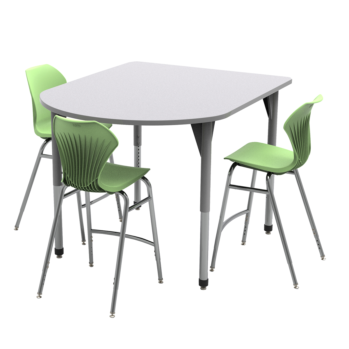 Premier Series Adjustable Height Multimedia Table - 60"W x 72"L x 32 ...