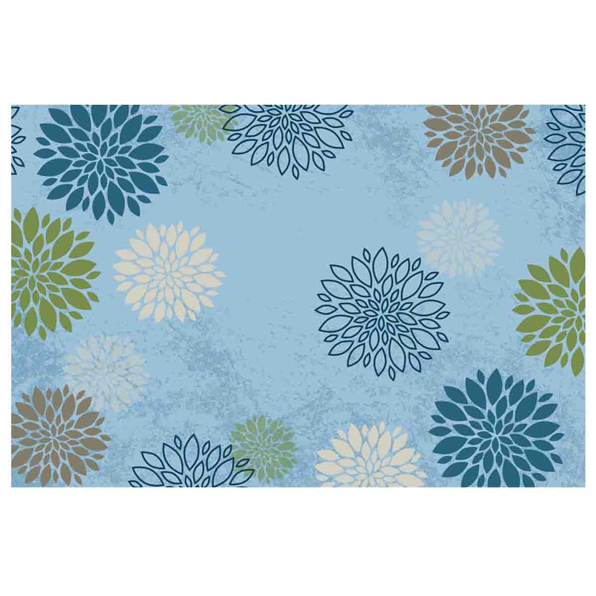 Delightful Dahlia Rug - Rectangle - 4'W x 6'L | Schools In