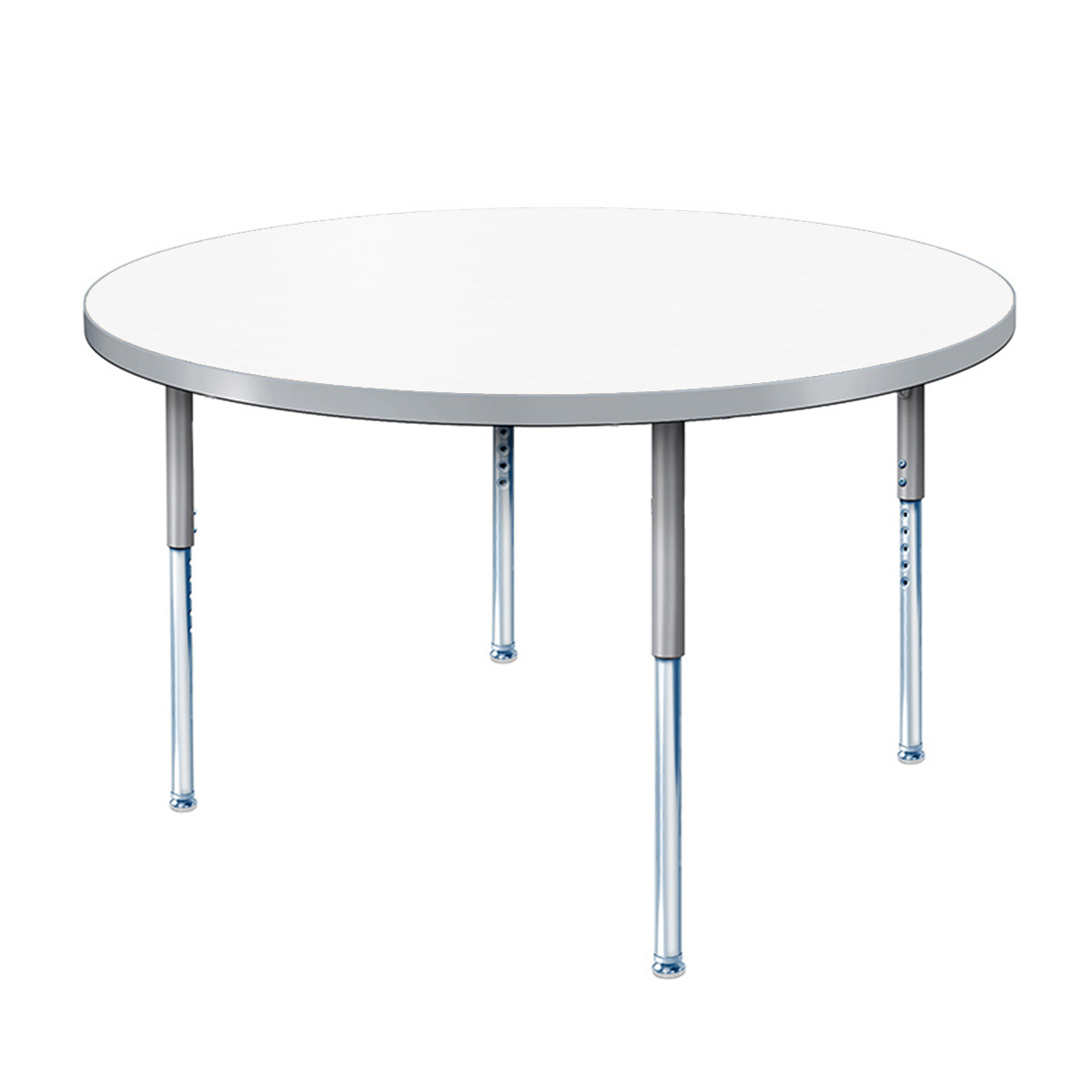 Modern Classic Round Whiteboard Table - 36"Dia x 16 1/2"-25 1/2"H ...
