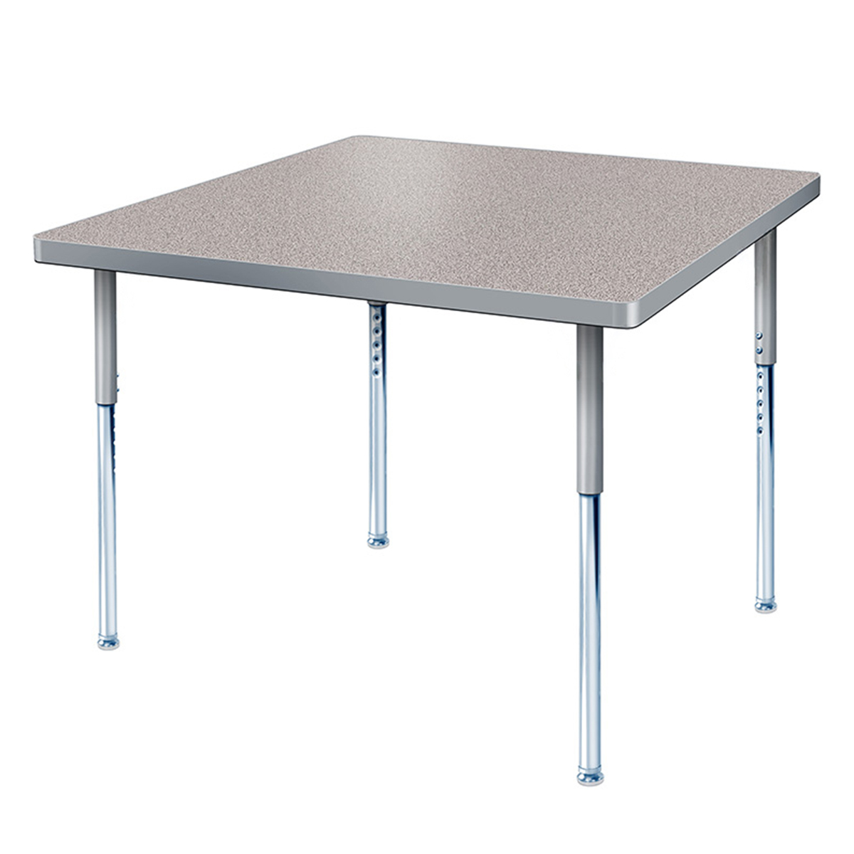 Modern Classic Square Activity Table - 48"W x 48"L x 16 1/2"-25 1/2"H ...