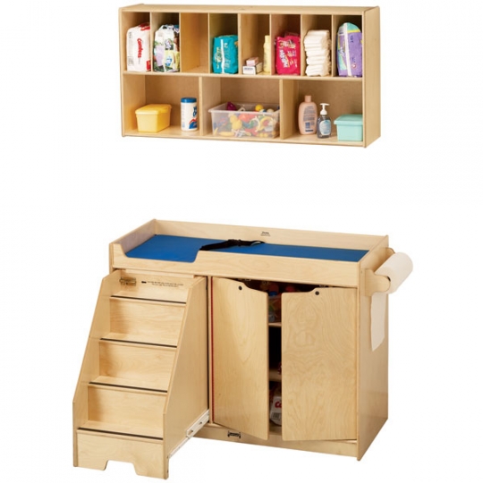 Changing Table with Stairs Combo - Left Side Stairs | Schools In