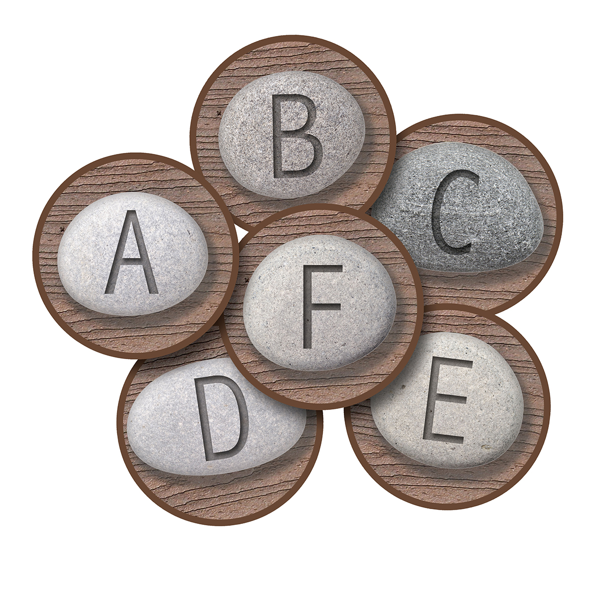 Alphabet Stones Carpet Rounds - Set of 26 | Schools In