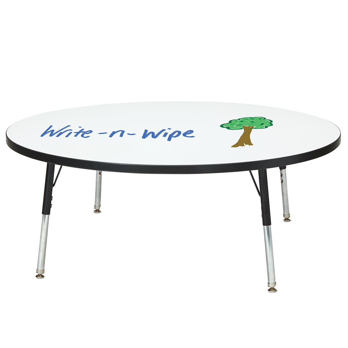 Berries Round Whiteboard Activity Table - 48"Dia | Schools In