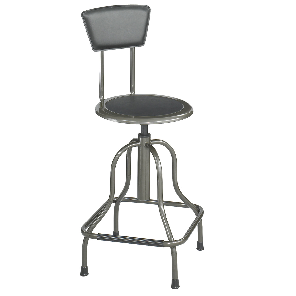 Diesel Industrial Stool with Back - 22"-27" Seat Height | Schools In