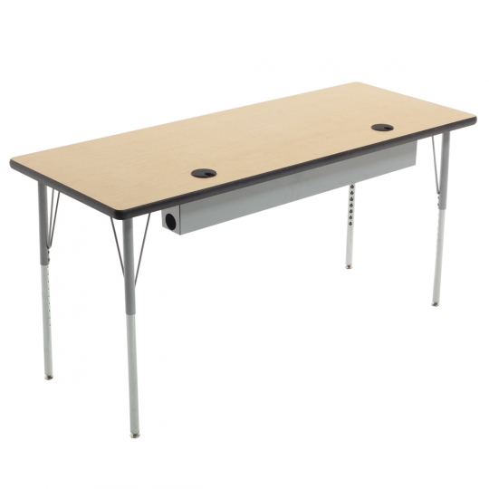 Computer Table - Activity Table Legs - 24"W x 60"L x 22"-29"H | Schools In