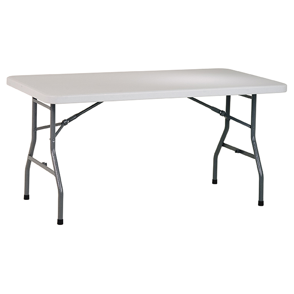 Work Smart Plastic Folding Table - 30"W x 60"L x 29"H | Schools In
