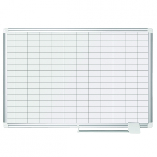 Gold Ultra Grid Planning Board with Accessory Kit - 1" x 2" Grid - 2'H ...