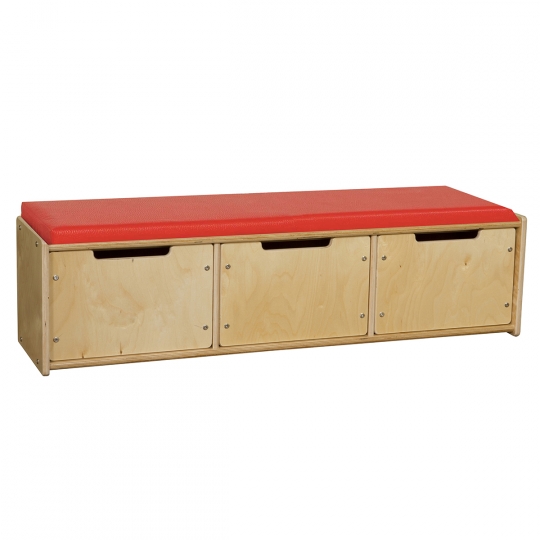 Contender Reading Bench with Drawers - Assembled | Schools In