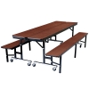 Mobile Convertible Bench Table - 6'L - National Public Seating | Schools In