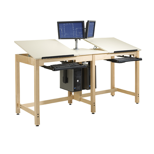 Two-Station CAD Drawing Table | Schools In