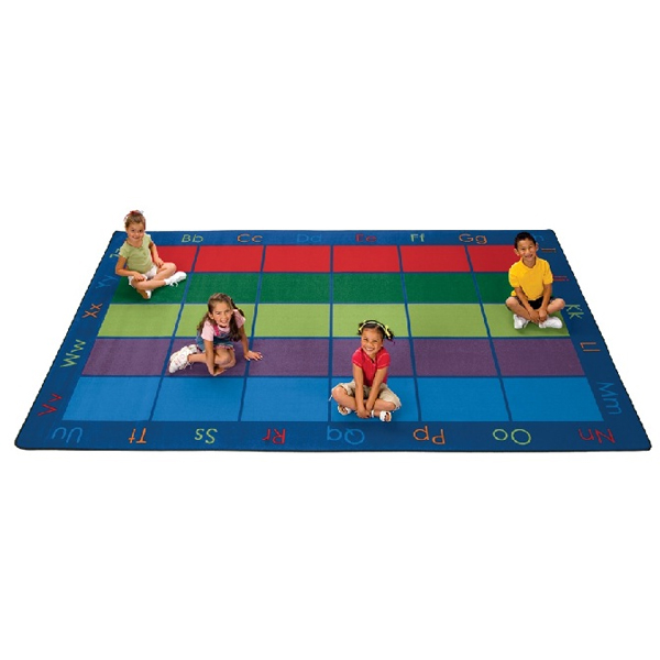 Colorful Places Classroom Rug - Rectangle - 7' 6"W x 12'L | Schools In