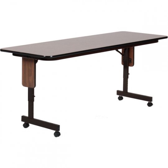 Laminate Top Mobile Training Table - 24"W x 96"L x 24"-34"H | Schools In