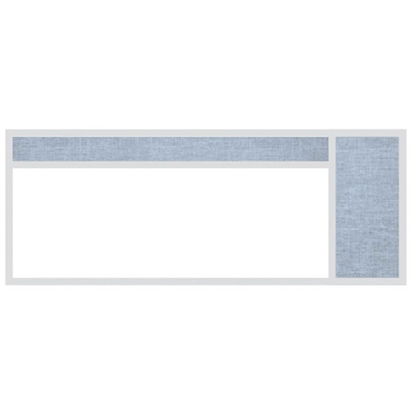 Modular Whiteboard w/ Header & Side Tackboard - 4'H x 4'W | Schools In