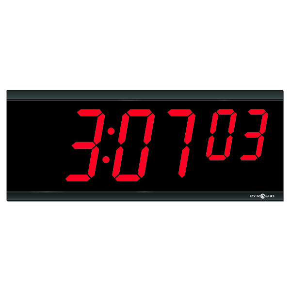 6-Digit LED Wall Clock | Schools In