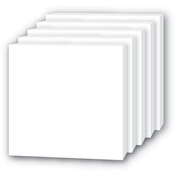 48 pk. - Foam Squares - White - 5"H x 5"W | Schools In