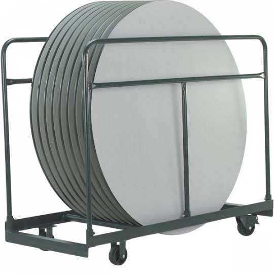 Round Table Cart - Holds 7-10 Tables up to 72"Diameter | Schools In