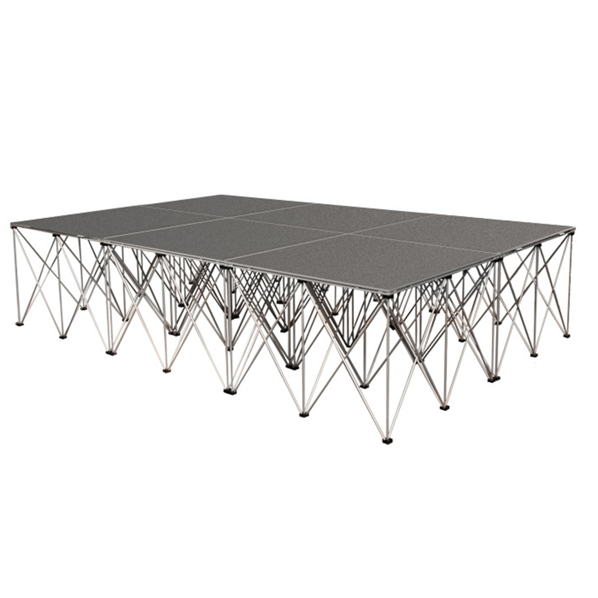 Complete Portable Stage System - 12'L x 8'D x 32"H | Schools In