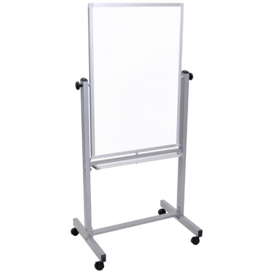 Compact Reversible Magnetic Rolling Whiteboard - 3'H x 2'W | Schools In