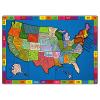 My America Doodle Map Rug - 6'W x 8' 4"L | Schools In