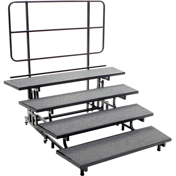 E-Z Riser - Four Tiers - 78"W x 69"D x 32"H | Schools In
