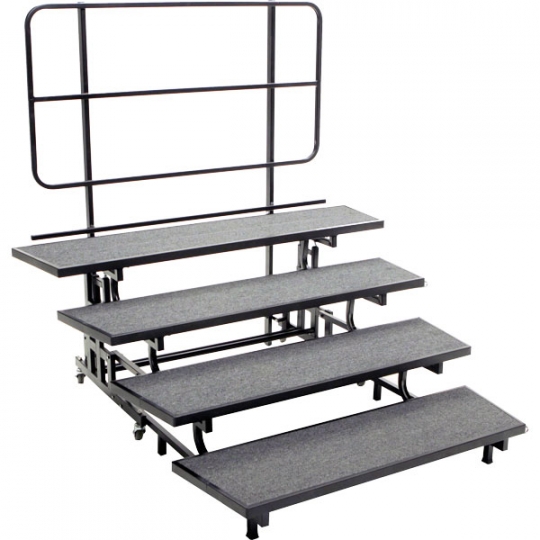 E-Z Riser - Four Tiers - 78"W x 69"D x 32"H | Schools In