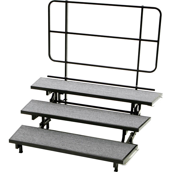 E-Z Riser - Three Tiers - 72"W x 53"D x 24"H | Schools In